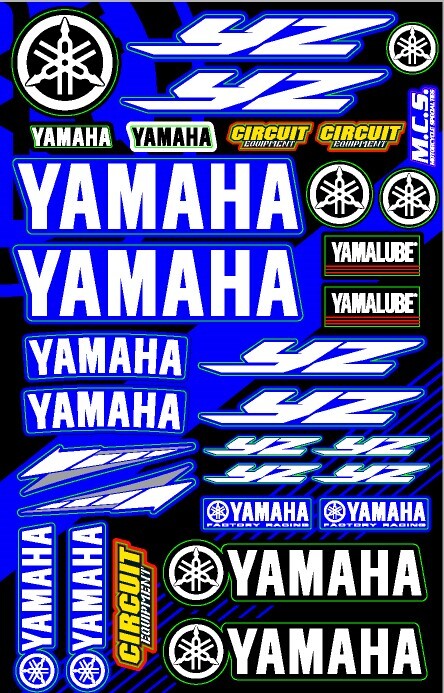 YAMAHA YZ STICKER KIT – C.M.T Racing